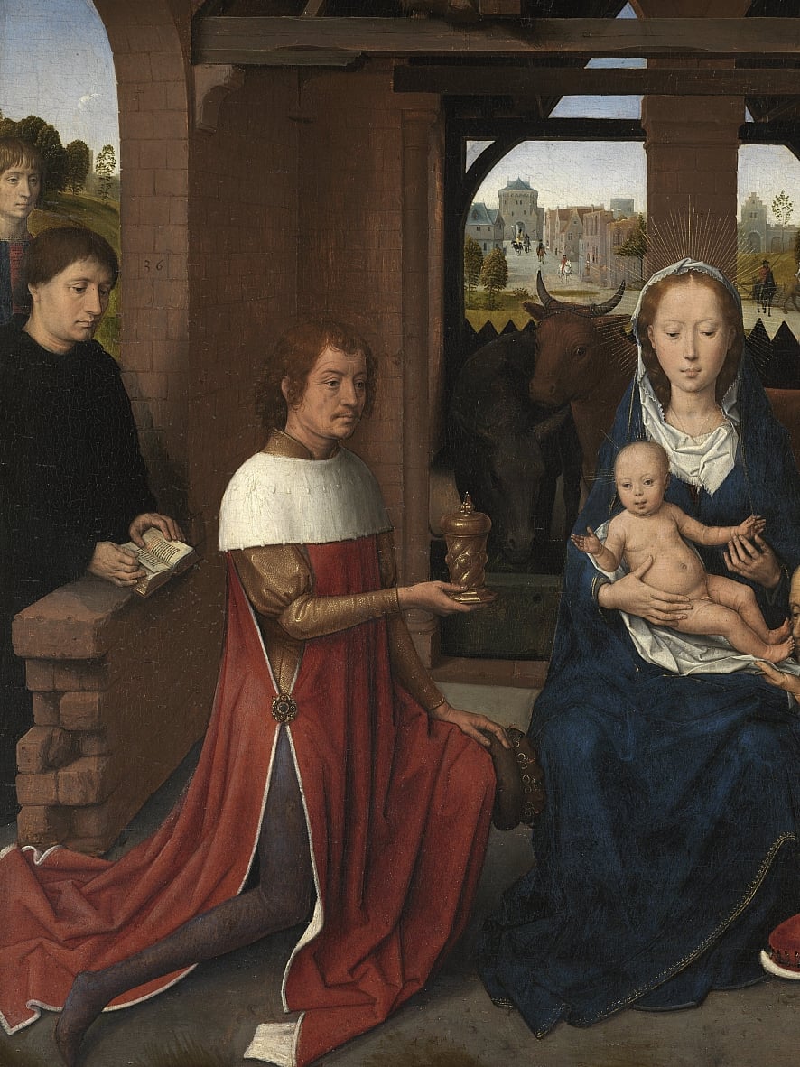 Triptychon von Jan Floreins von Hans Memling: Kunstdruck